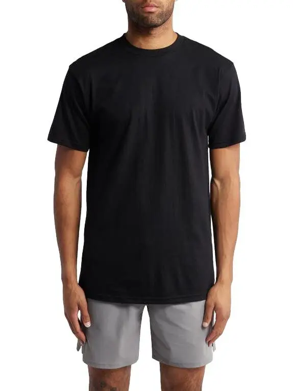 Nordstrom Regular Fit 4-pack Supima® Cotton T-shirts - Black