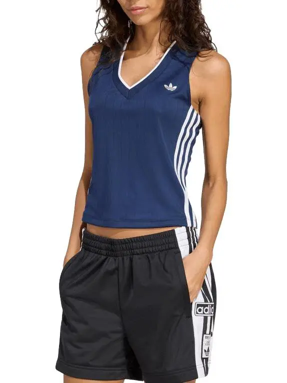 Adidas Trefoil Logo Graphic Tank - Night Indigo