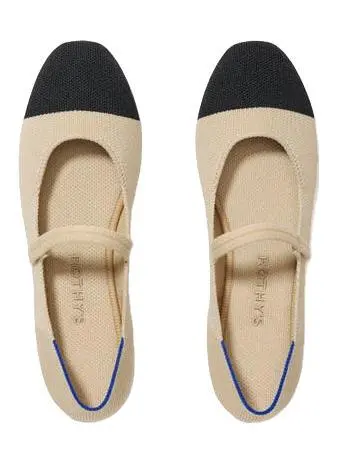 Rothy's Square Mary Jane Flats - Cream Captoe