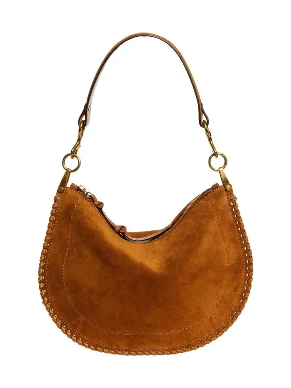 Isabel Marant Oskan Soft Zipped Shoulder Bag - Cognac