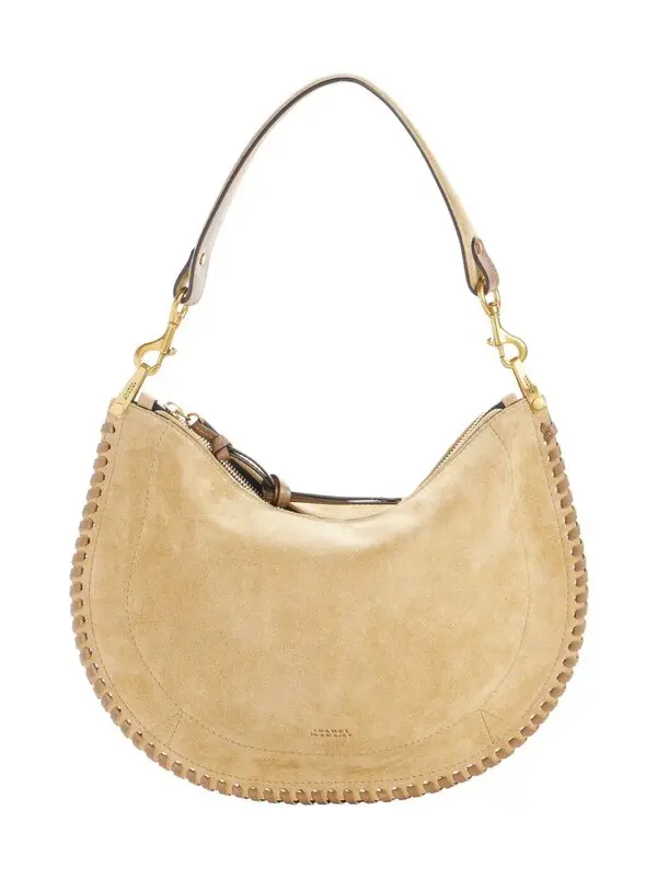 Isabel Marant Oskan Soft Zipped Shoulder Bag - Sand