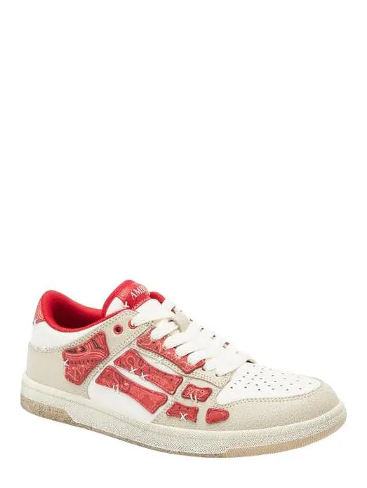 Amiri Bandana Skeleton Low Top Sneakers - Varsity Red