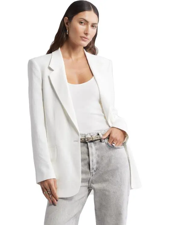 OPEN EDIT The Curator Relaxed Blazer - Ivory