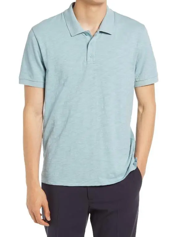 Vince Cotton Slub Jersey Polo - Refresh