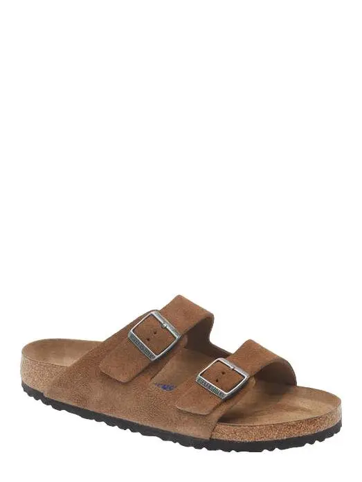 BIRKENSTOCK Arizona Soft Slide Sandal - Dark Tea