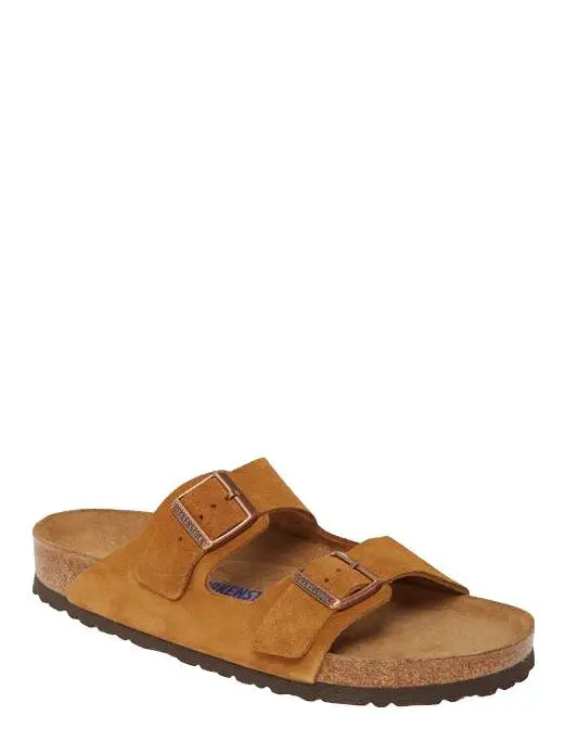 BIRKENSTOCK Arizona Soft Slide Sandal - Mink Suede
