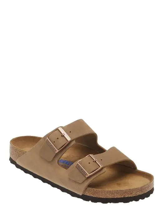 BIRKENSTOCK Arizona Soft Slide Sandal - Tobacco Oiled Leather