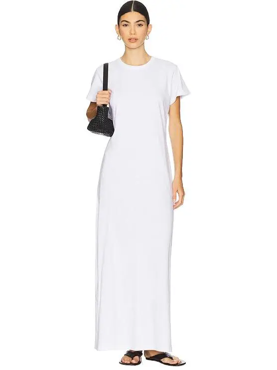 LESET Margo Maxi Dress - White