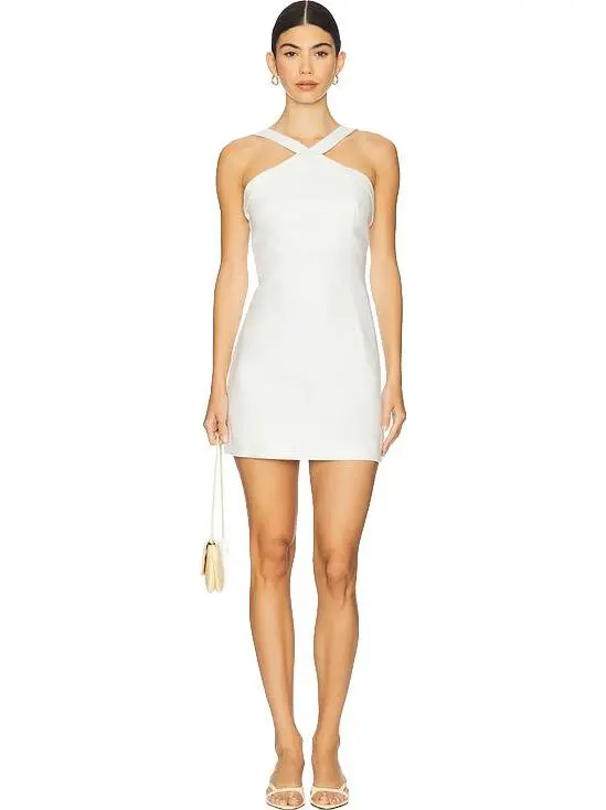 SANS FAFF Linen Mini Dress - White