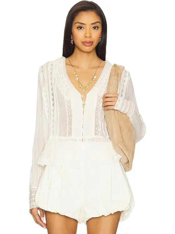 Free People Elodie Blouse - Ivory