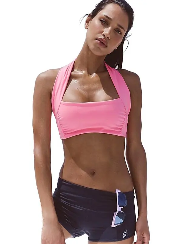 Free People Don't Let Go Halter Sports Bra - Pink