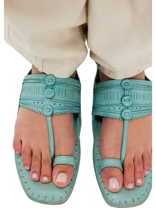 Free People Marrakesh Meet Up Sandals - Ocean Blue