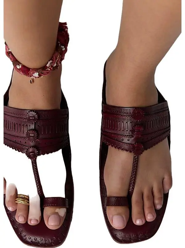 Free People Marrakesh Meet Up Sandals - Wine