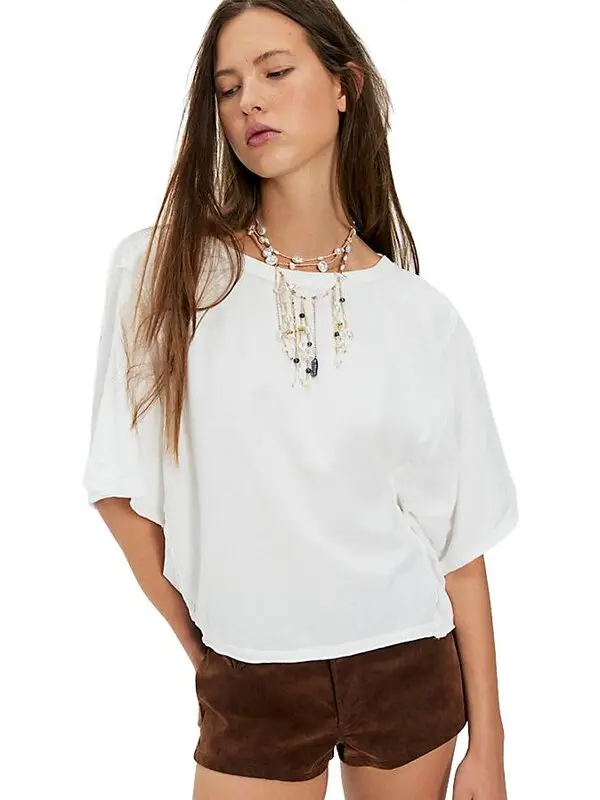 Free People We The Free Next Level Tee - Clean Ivory