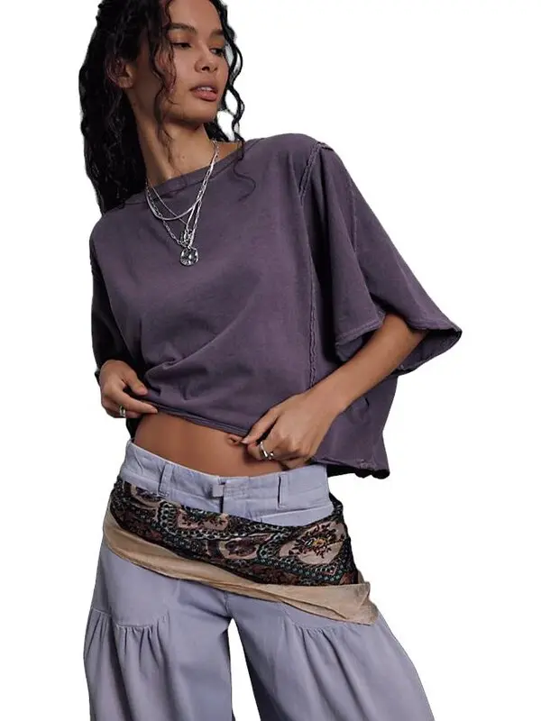 Free People We The Free Next Level Tee - Plum Slate
