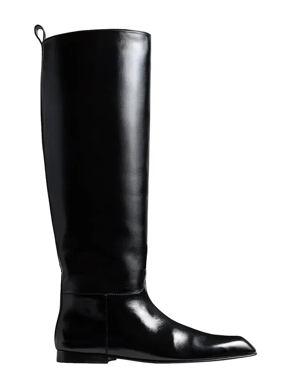 Khaite Colt Leather Riding Boots - Black