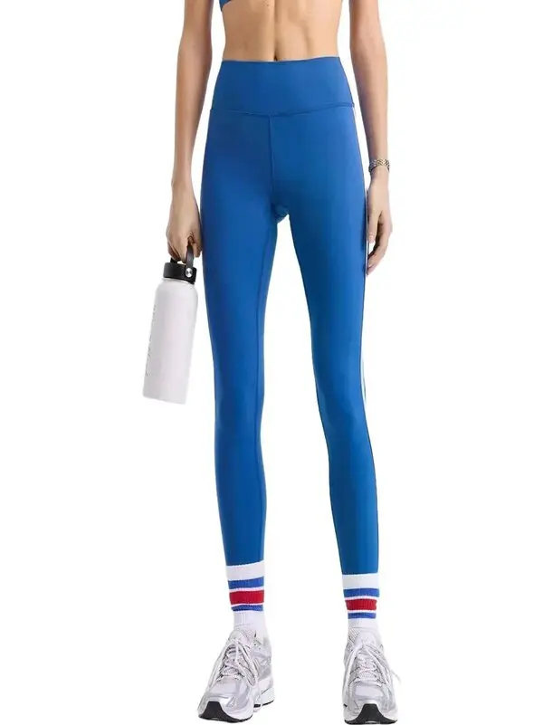 SPORTY & RICH Logo-print Leggings - Blue