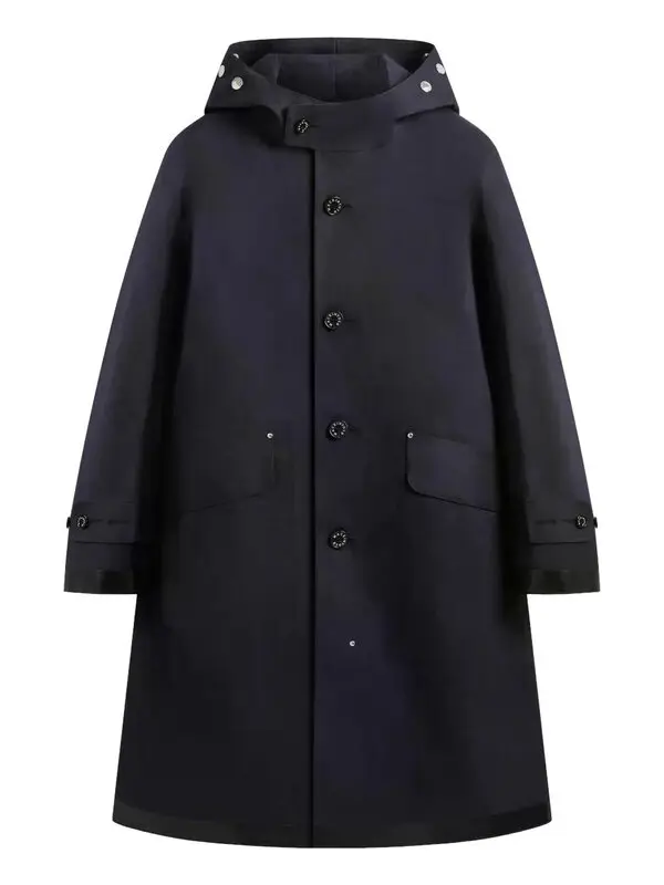 Mackintosh Kirkton Hooded Coat - Blue