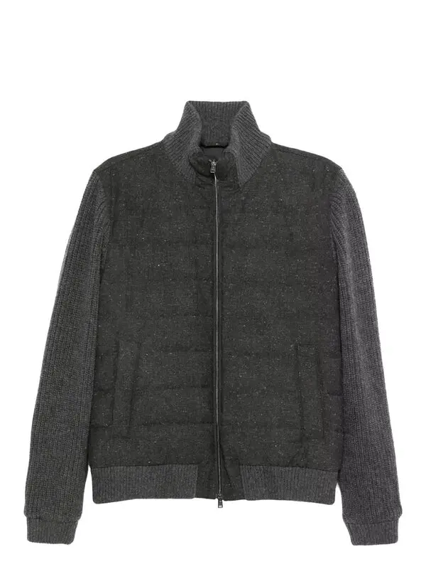 Herno Panelled Padded Jacket - Grey