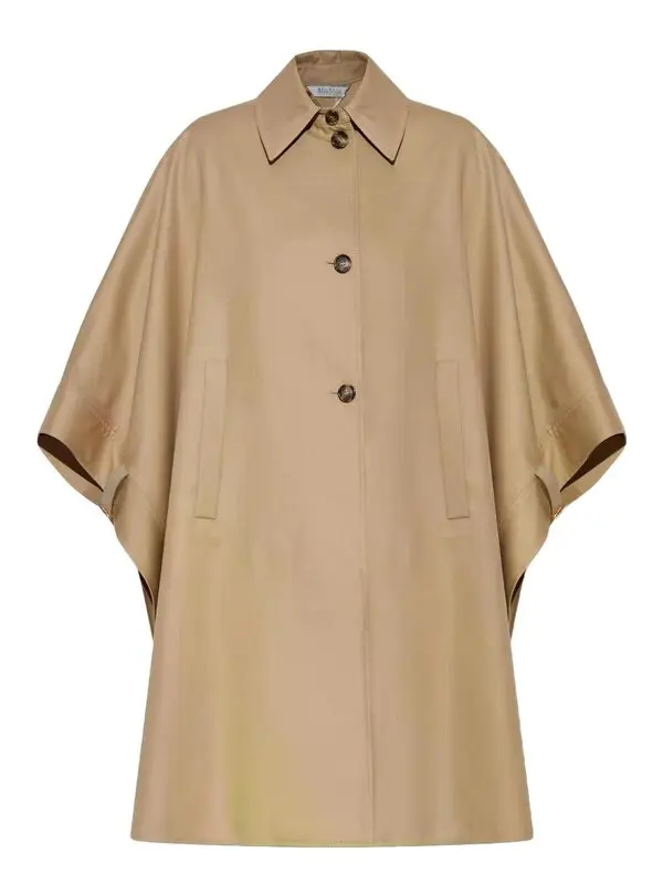 Max Mara Pedale Cape-style Coat - Neutrals
