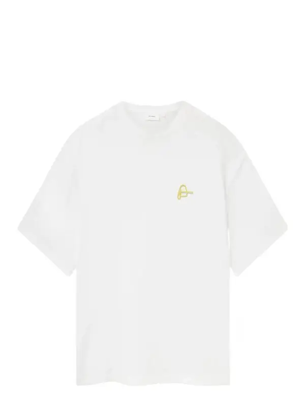 Axel Arigato Paper Clip Logo-embroidered T-shirt - White