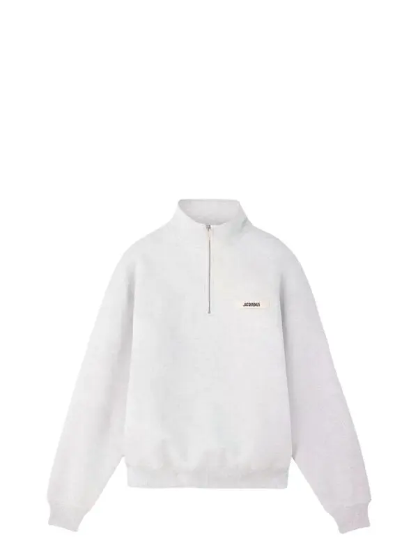 Jacquemus Half-zip Pullover Sweatshirt - Grey