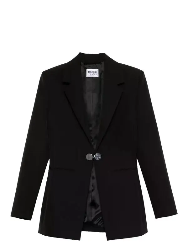 Moschino Single-breasted Blazer - Black