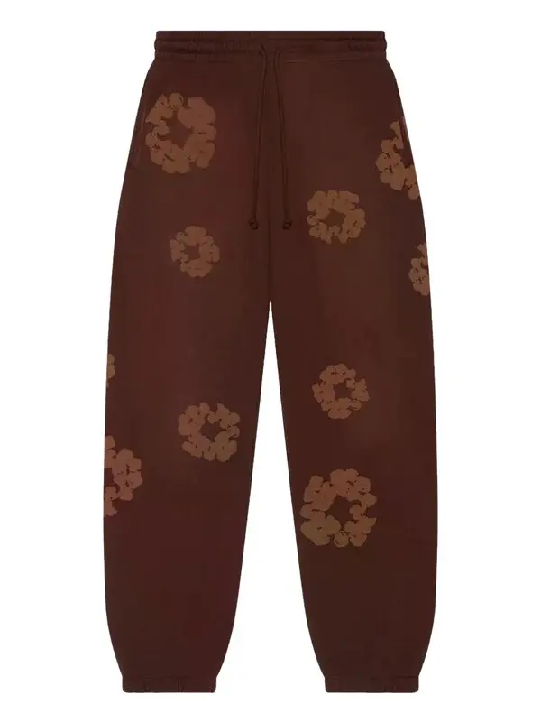 DENIM TEARS Mono Cotton Wreath Track Pants - Brown