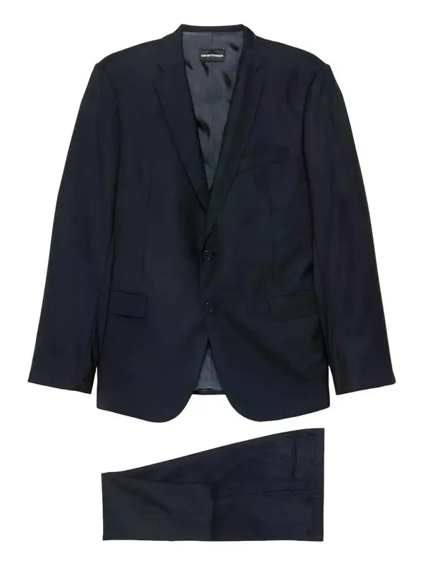 Emporio Armani Single-breasted Suit - Blue