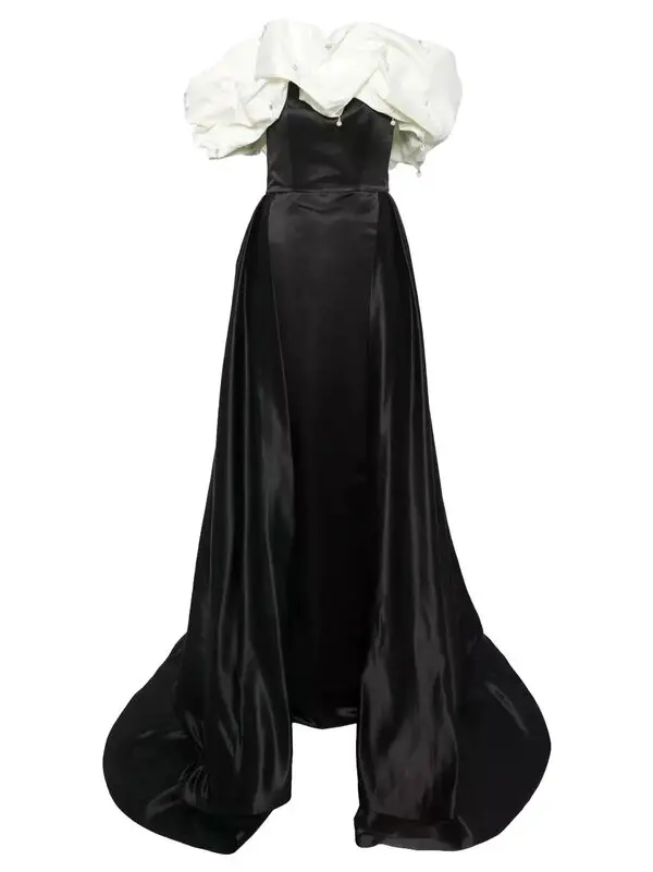 AAVVA Off-shoulder Long Length Dress - Black
