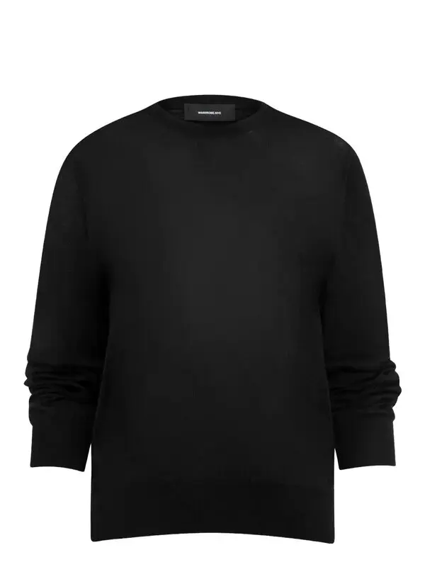 Wardrobe.NYC Fine-knit Jumper - Black