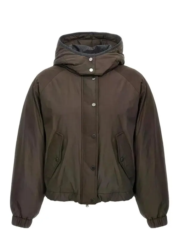 Brunello Cucinelli Zip-up Bomber Jacket - Brown