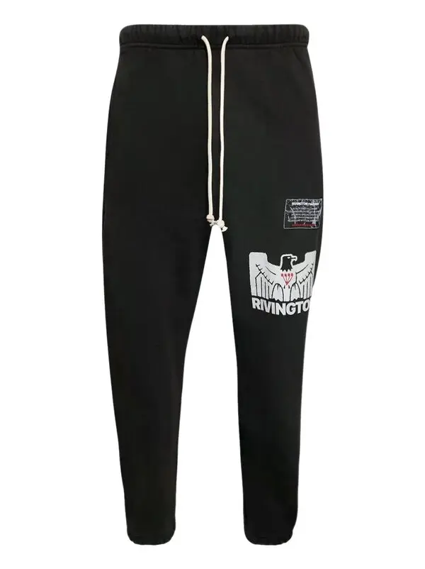 RRR123 Cotton Track Pants - Black