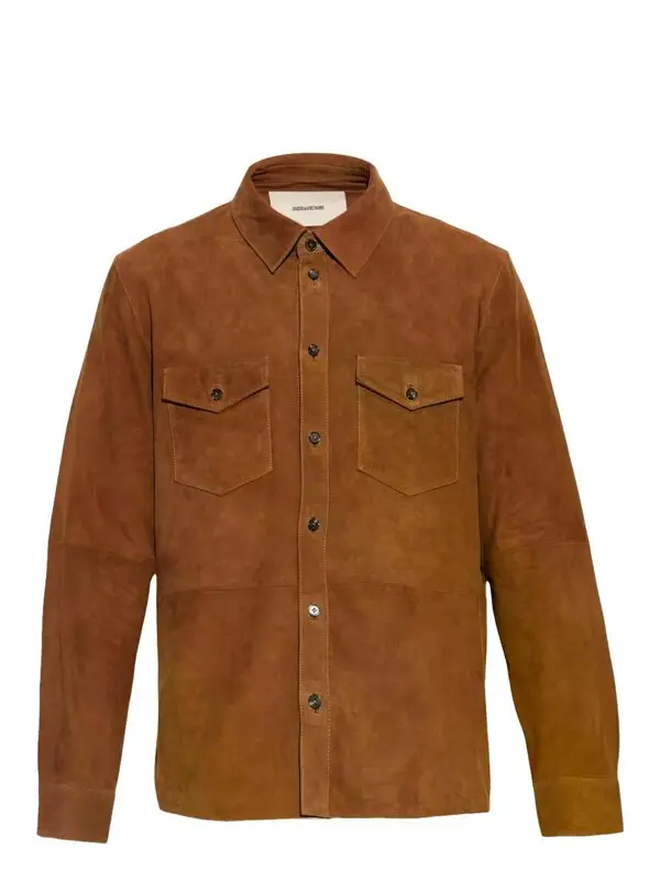 Zadig&Voltaire Leather Shirt - Brown
