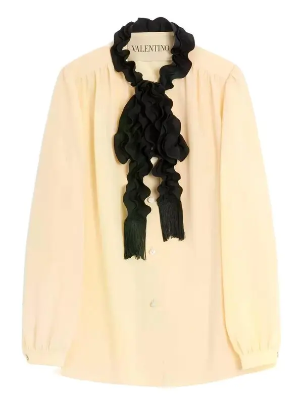 Valentino Garavani Crepe De Chine Shirt - Neutrals