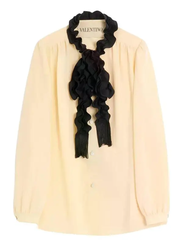Valentino Garavani Crepe De Chine Shirt - Neutrals