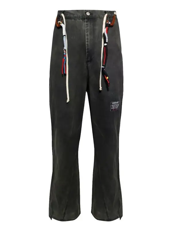 RRR123 Cotton Trousers - Black