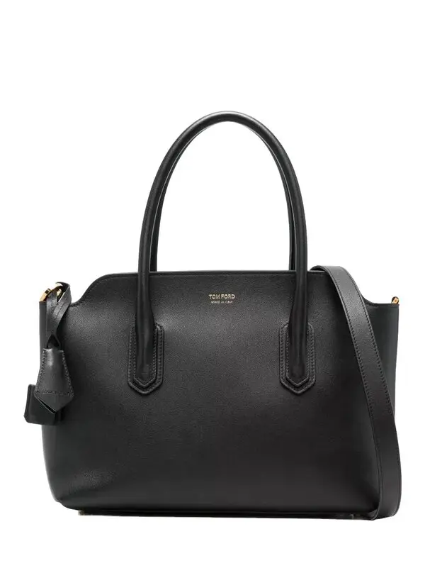TOM FORD Leather Tote Bag - Black