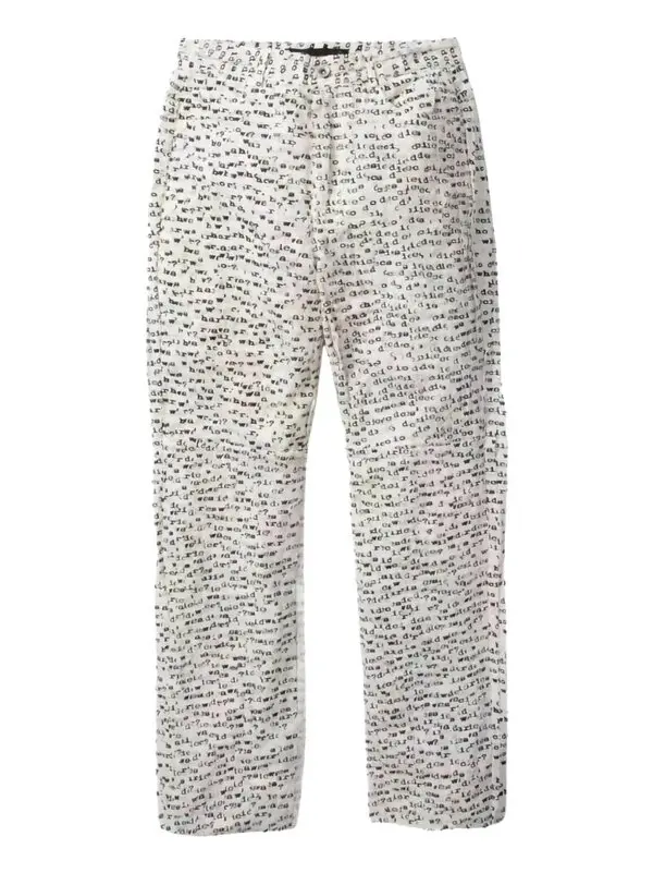 WHO DECIDES WAR BY EV BRAVADO Ripple Sport Trousers - White