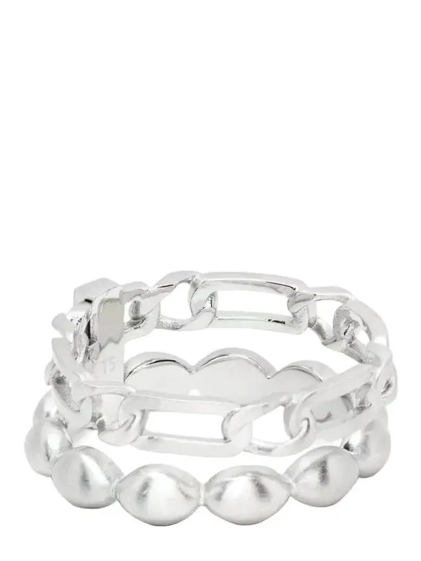AGNÈS B. Neon Nights Stackable Ring - Silver