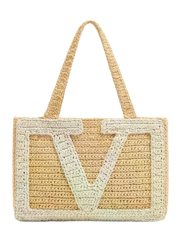 Valentino Garavani Medium Viva Superstar Shopper - Neutrals