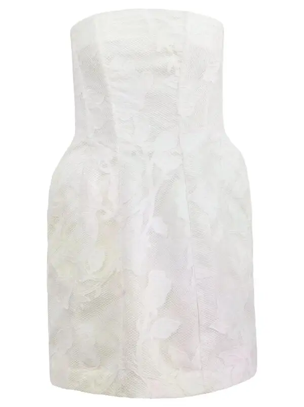 Fleur Du Mal Collette Strapless Dress - White