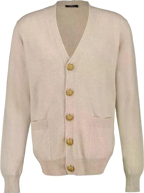 Balmain Button-up Cardigan - Neutrals