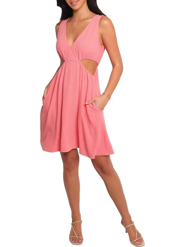 PETAL & PUP Raelle Sleeveless Fit & Flare Dress - Pink