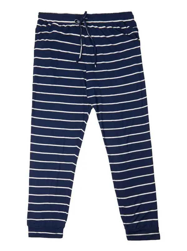 EVERLY GREY Oliver Pajama Pants - Navy Stripe