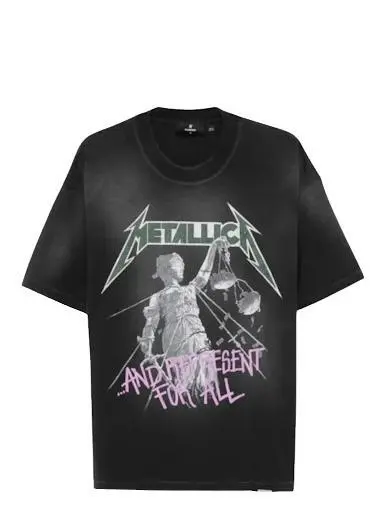 REPRESENT Metallica Justice Tee Shirt - Black