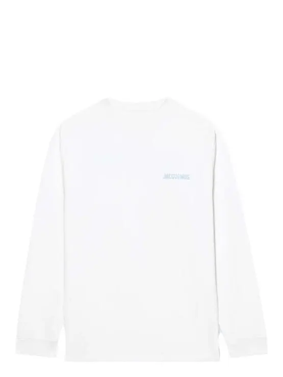 Jacquemus Le T-shirt Gelo Pool Logo Long Sleeve T-shirt - Print Ice Jacquemus White