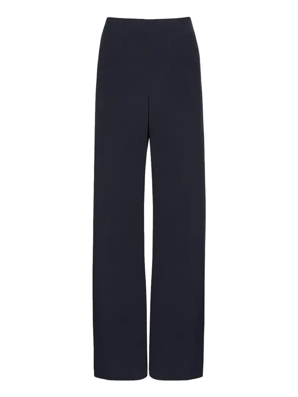 Vince Crepe Straight-leg Trousers - Navy