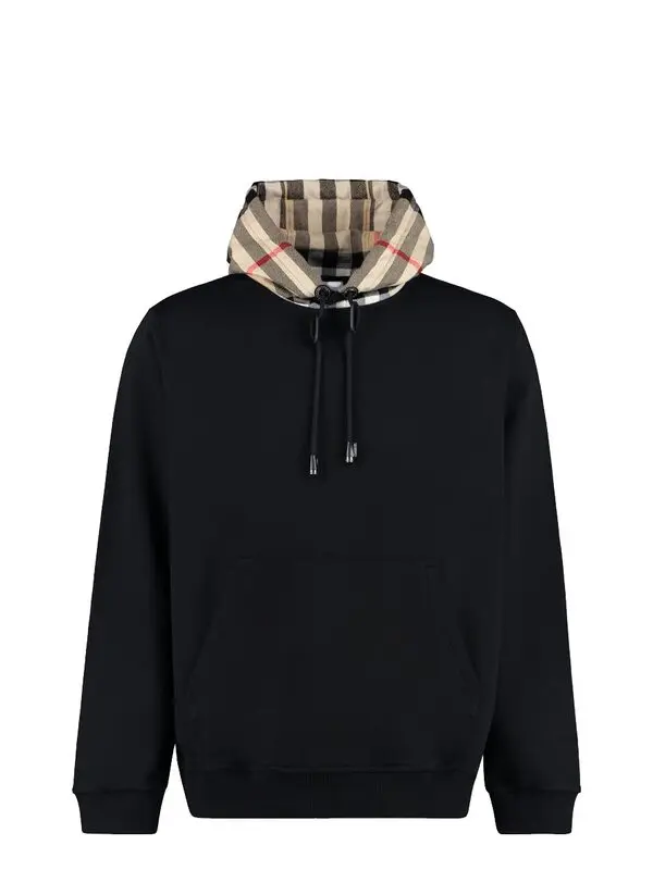 Burberry Cotton Hoodie - Black