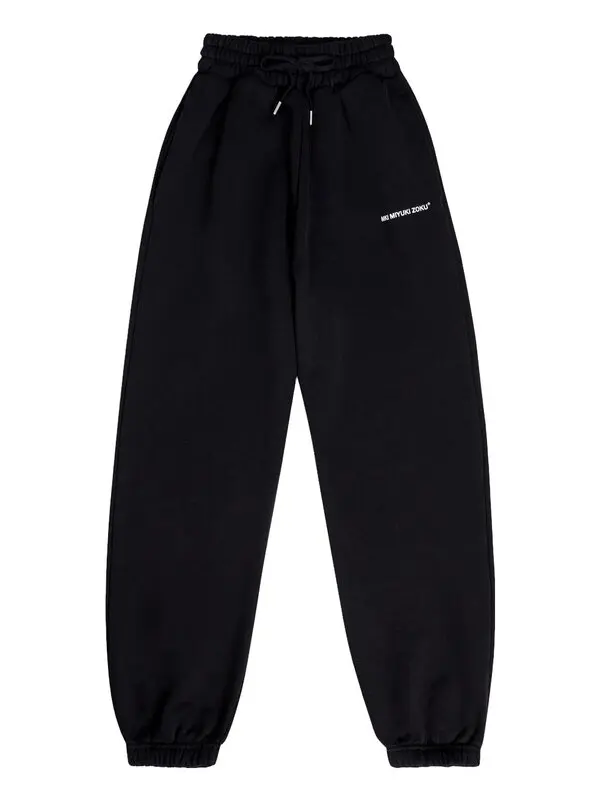 MKI MIYUKI ZOKU Logo-print Cotton-blend Sweatpants - Black